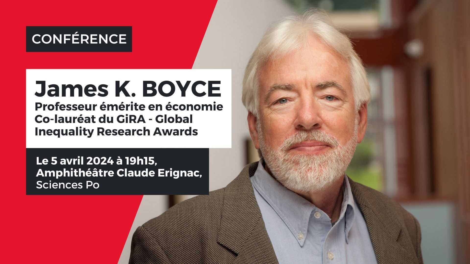 Conférence James K. Boyce | Sciences Po École de la recherche